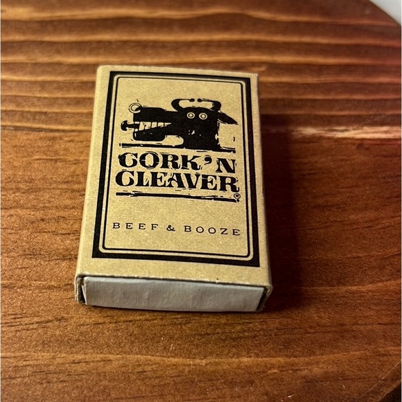 Cork’ N Cleaver | Other | Vintage Empty Matchbook Box Cover Cork N ...
